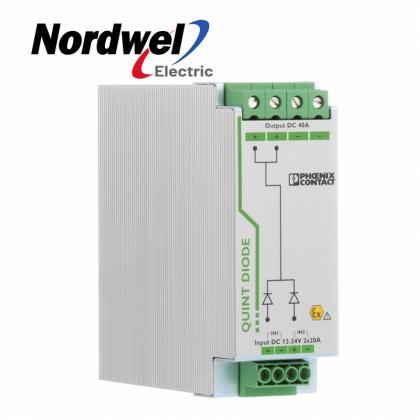 Phoenix Contact | QUINT-DIODE/12-24DC/2x20/1x40 | Redundancy module ...